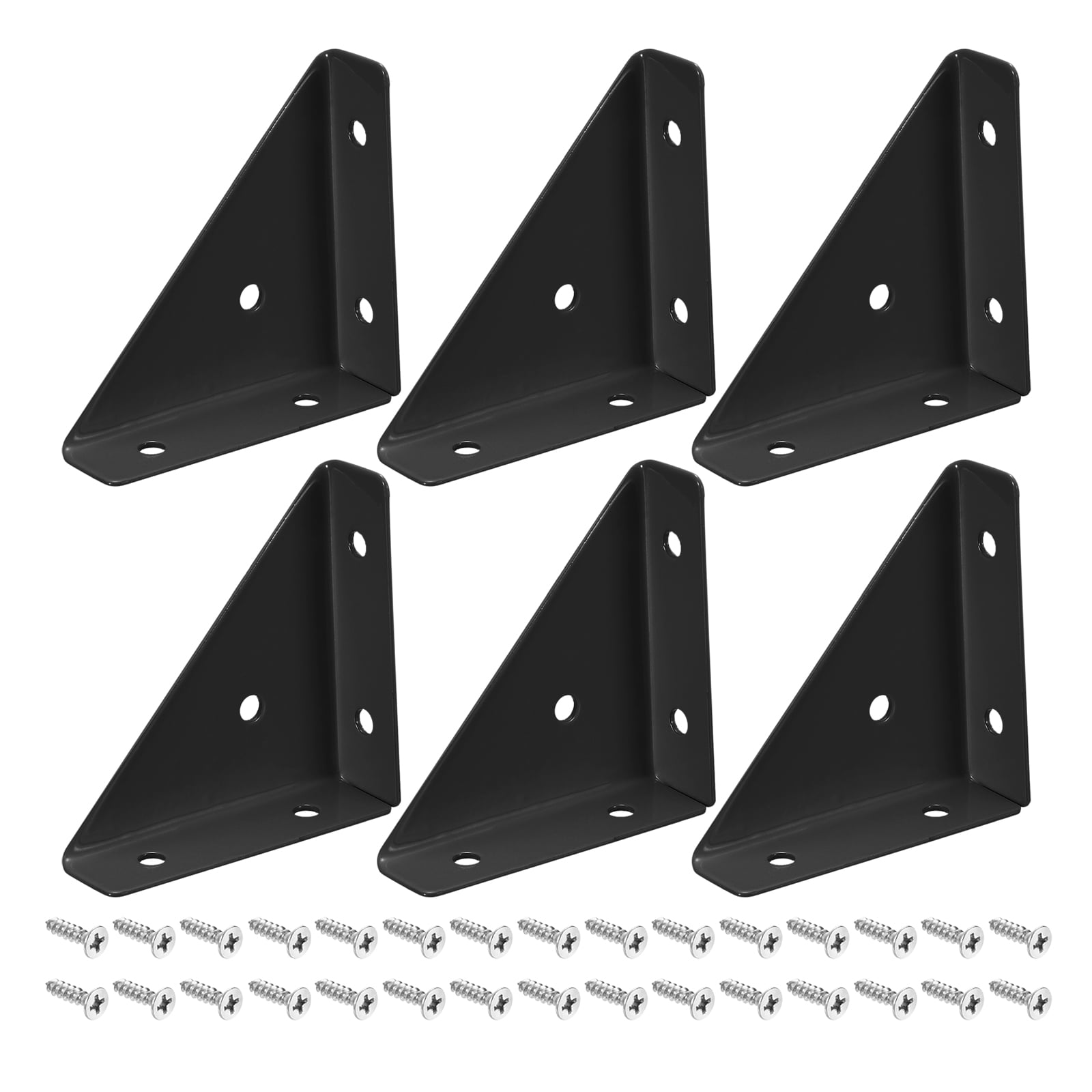 6Pack Angle Corner Brackets 65x19x65mm Braces Joining Support with ...