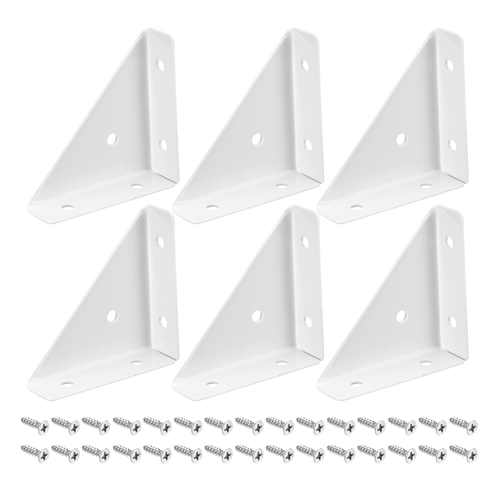 6Pack Angle Corner Brackets 65x19x65mm Braces Joining Support with ...