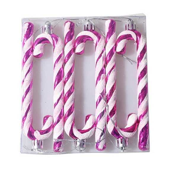 6Pack Christmas Concepts Pack of 6-13cm Glitter Candy Cane Christmas ...