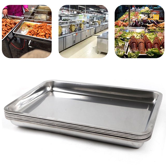 6Pack Commercial Restaurant Buffet Food Pan Anti-clog Steam Table Pans ...
