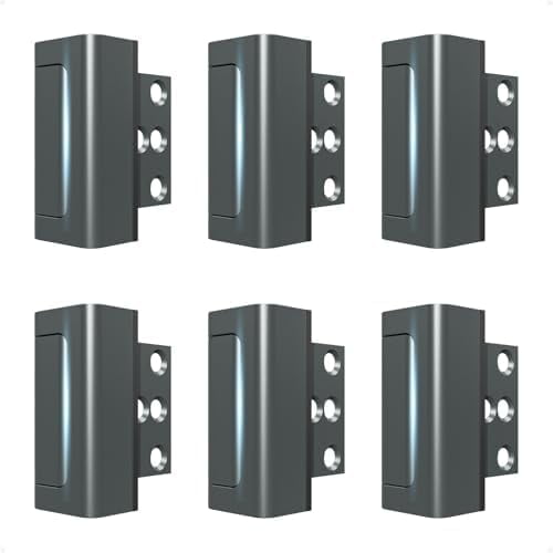 6Pack Home Security Door Reinforcement Lock, Childproof Safety Door ...