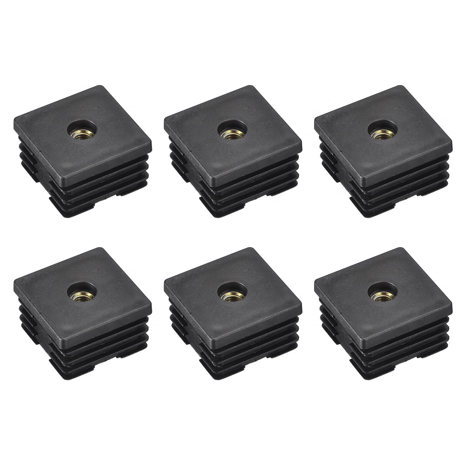 6Pack Inserts for Square Tubes with M8 Thread, for 1.57"x1.57" OD ...