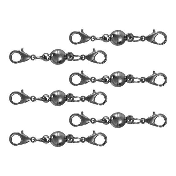 6Pack Jewelry Clasps, 35mm Ball Clasps Locking Closures with Lobster ...
