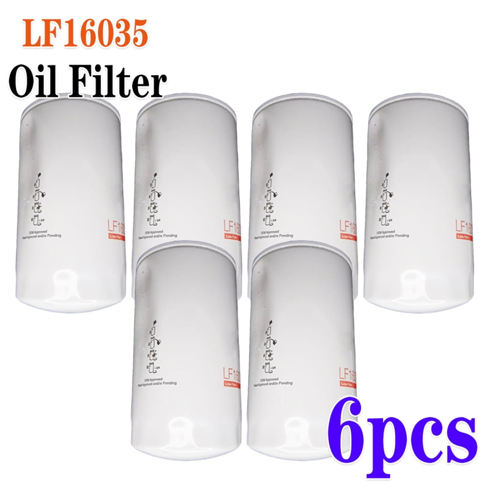 6Pack Oil Filter #LF16035 For Dodge Ram Cummins 5.9L & 6.7L Engines ...