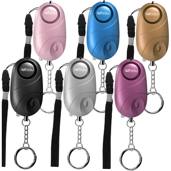 6Pack Personal Alarm Siren Emergency Self Defense Security with LED ...