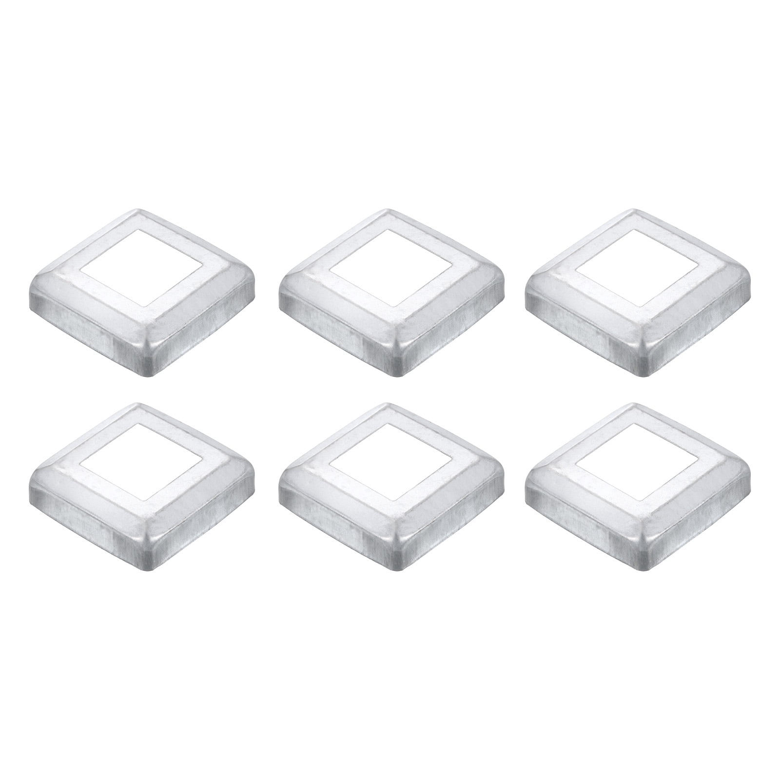 6Pack Post Base Cover, 2.5x2.5 Metal Integral Style Post Skirt Porch ...