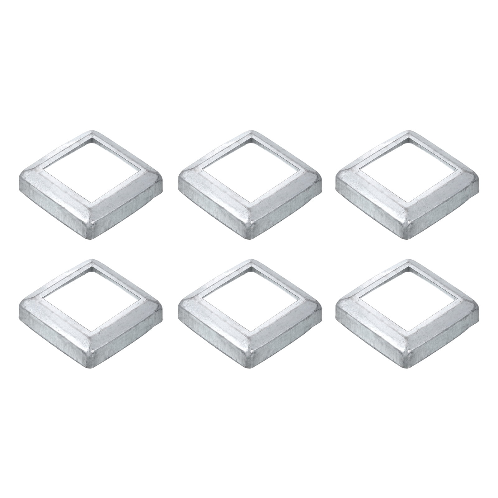 6Pack Post Base Cover, 2.5x2.5 Metal Integral Style Post Skirt Porch ...