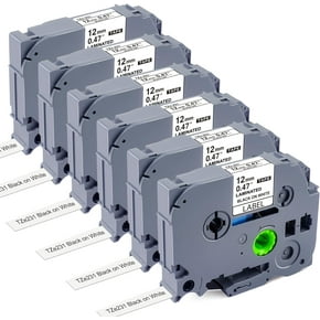 12mm 47 Laminated White Tz Tape