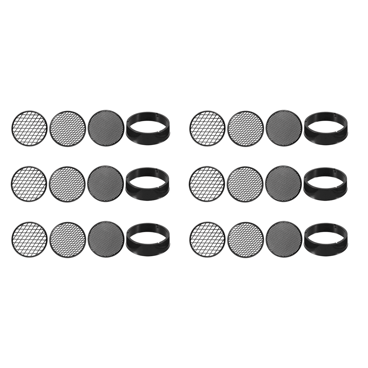 6Pack Sifting Pan Outdoor Gold Panning Soil Sifter Garden Sieve Mesh ...