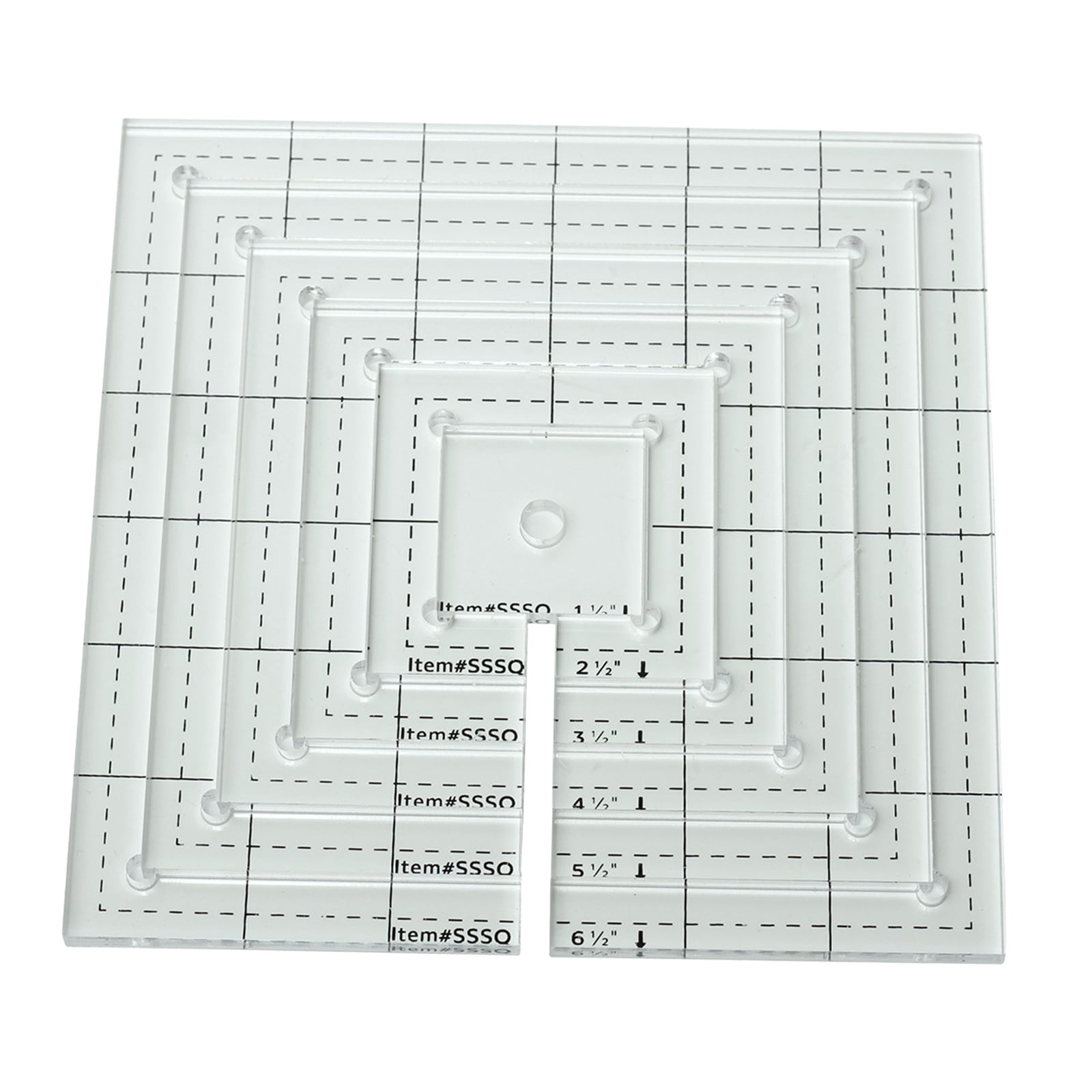 6Pack Square Quilting Ruler Clear Sewing Patchwork Quilt Template Tools ...