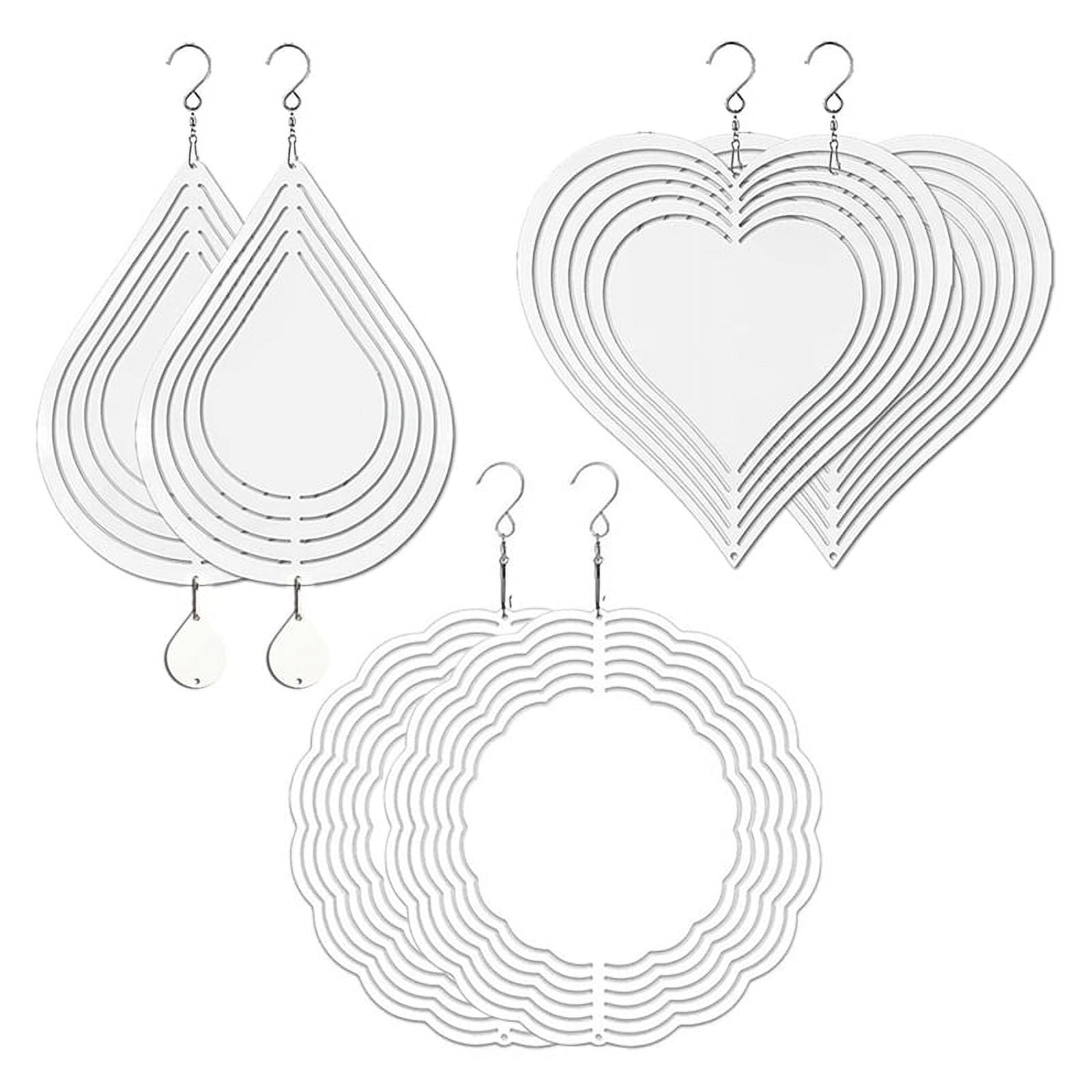 6Pack Sublimation Wind Spinner Blanks,Wind Spinners Wind Sculptures ...