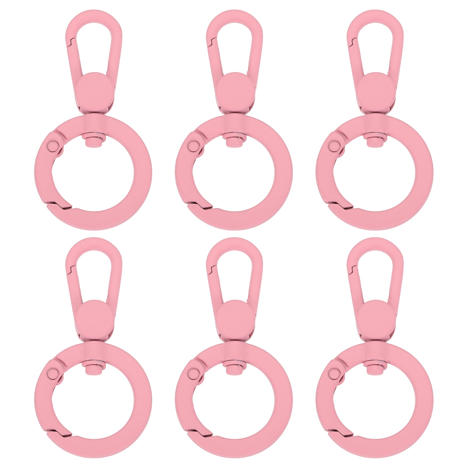 6Pack Swivel Clasp Clip, Spring Snap Hooks Keychain Key Ring, Light ...