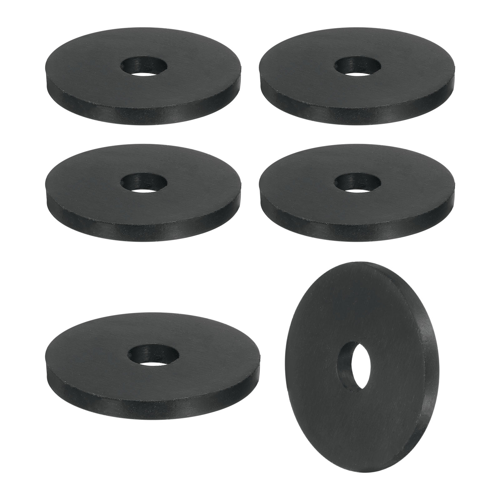 6Pack Thick Rubber Spacer, 2 Inch OD x 1/2 Inch ID x 3/16 Inch ...