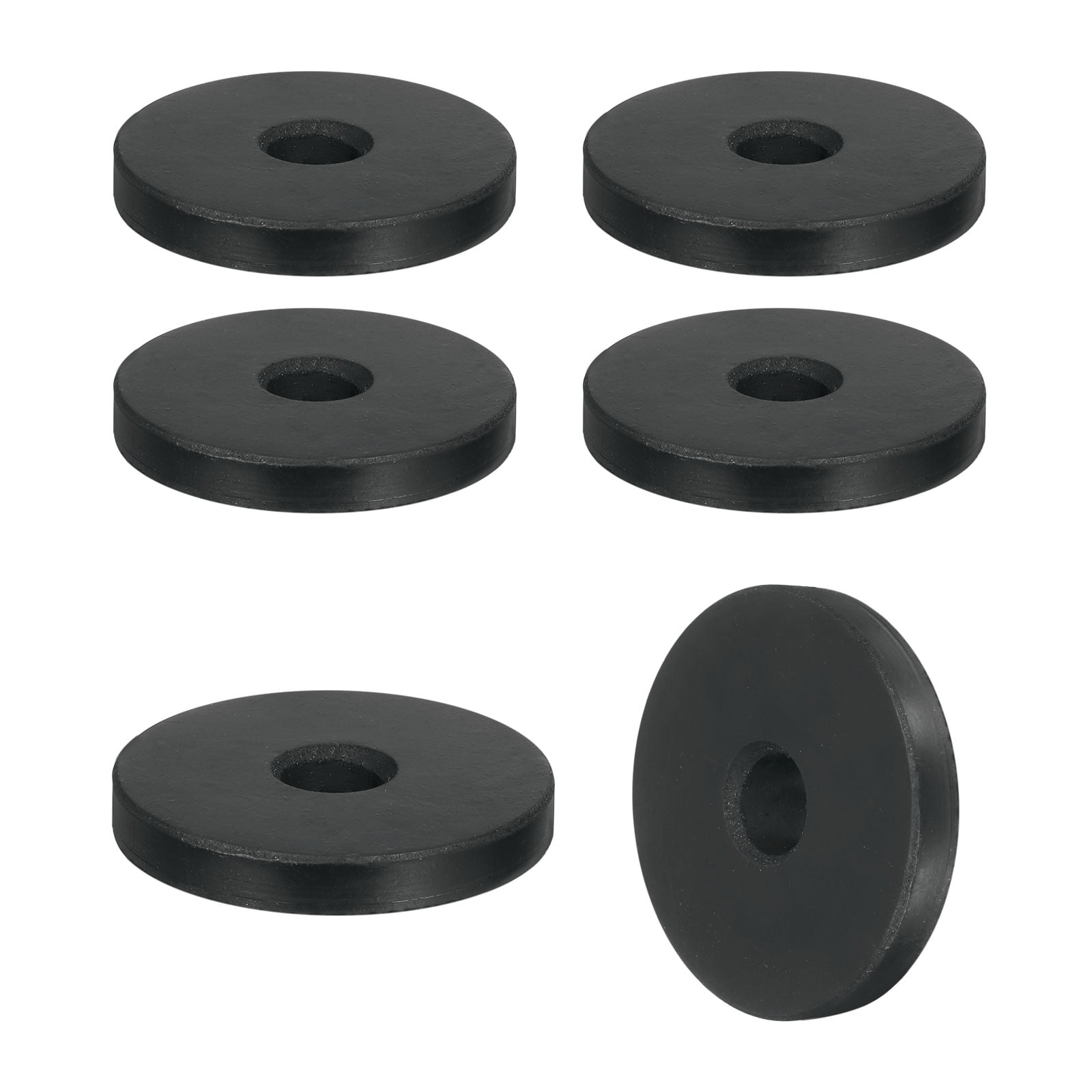 6Pack Thick Rubber Spacer, 2 Inch OD x 1/2 Inch ID x 3/8 Inch Thickness ...