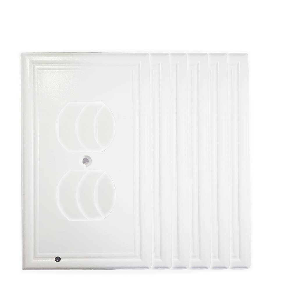 6Pack Wall Outlet Plate LED Night Light, Illuminated Plug Cover With ...