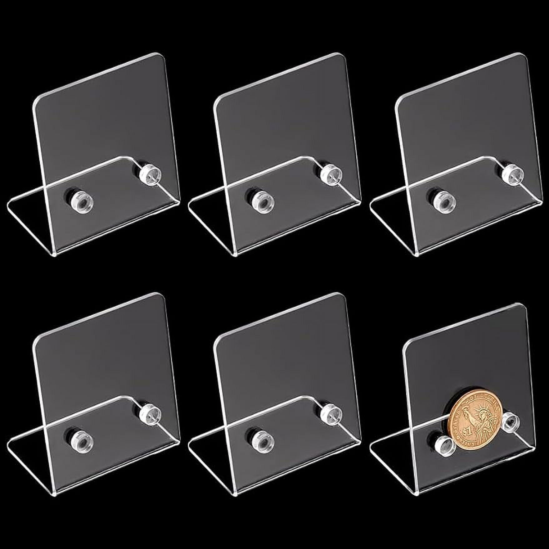 6Packs Acrylic Coins Easel Stand Clear Challenge Coins Holder Coin ...