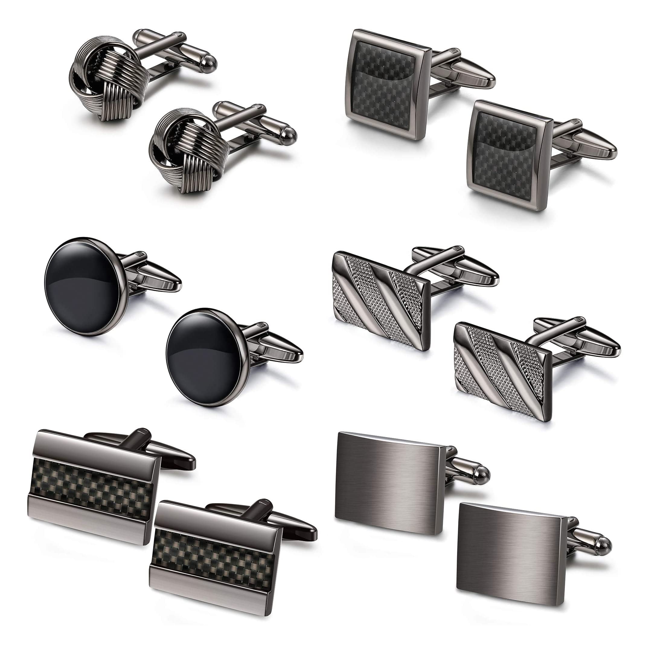 6Pairs Wedding Business Classic Cufflinks for Men Unique Cufflink Set ...