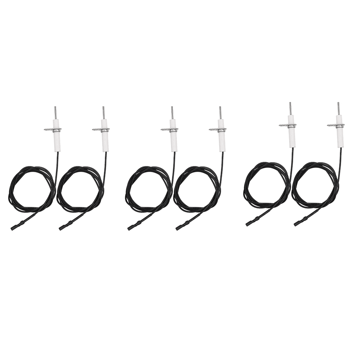 6Pc 38Inch Ignitor Wire & Ceramic Electrode Assembly,Ignition Electrode ...