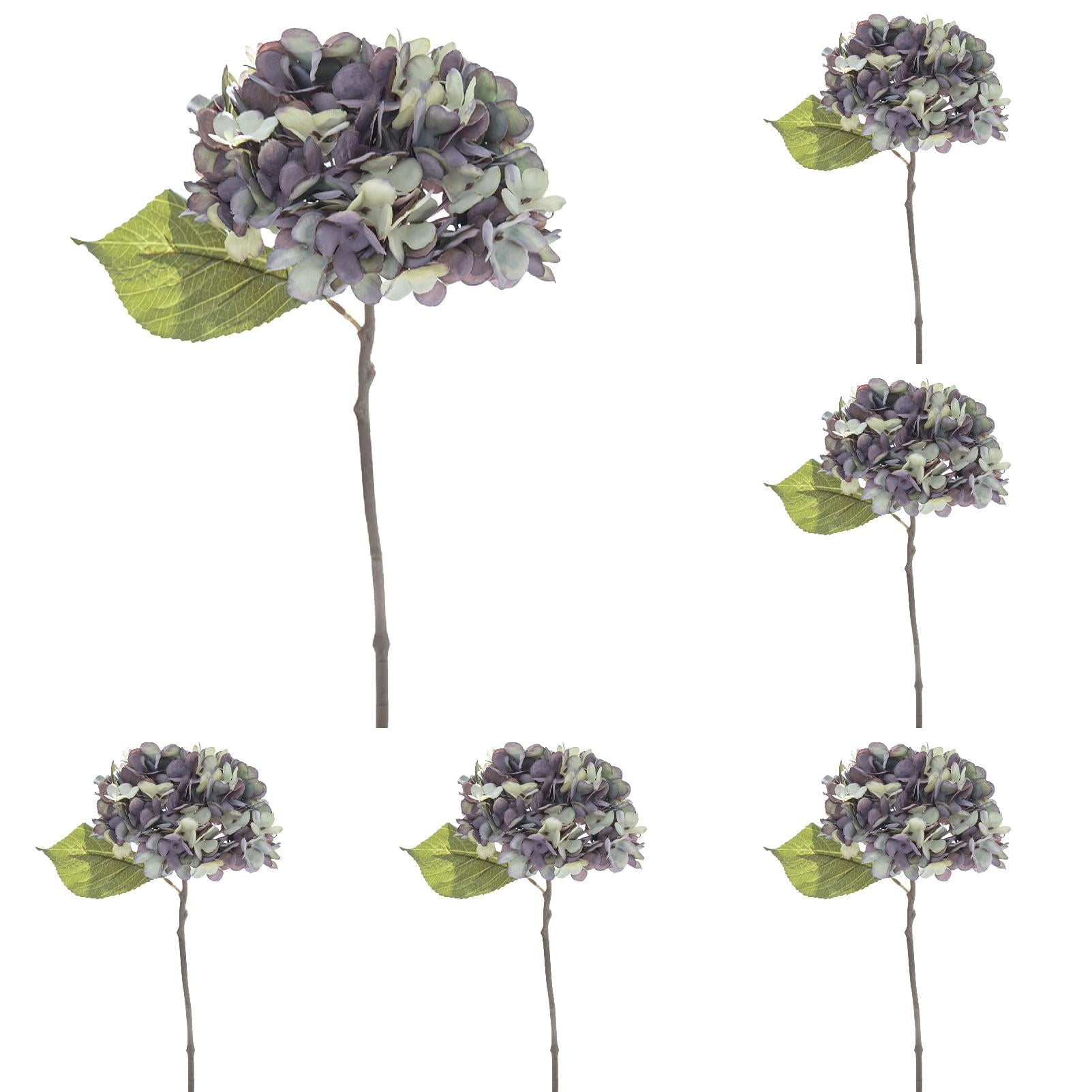 6Pc Artificial Blue Hydrangea/ Hydrangea Flowers Artificiales Bouquets ...