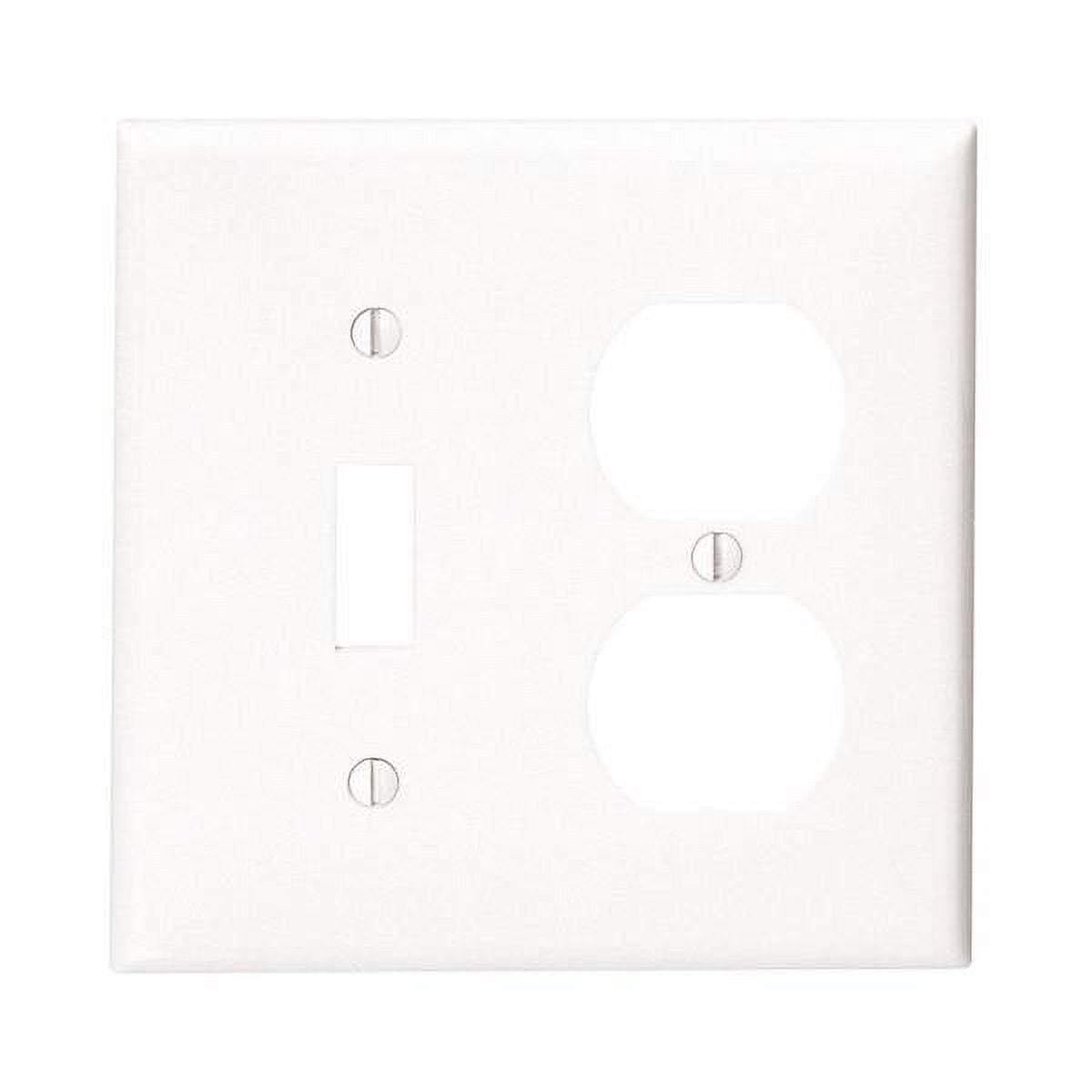 6pc Leviton Toggle Switch And Duplex Receptacle Wallplate