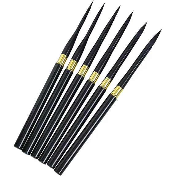 6Pc Paint By Numbers Kit for Adults Acrylic Paint Brushes Set,Travel ...