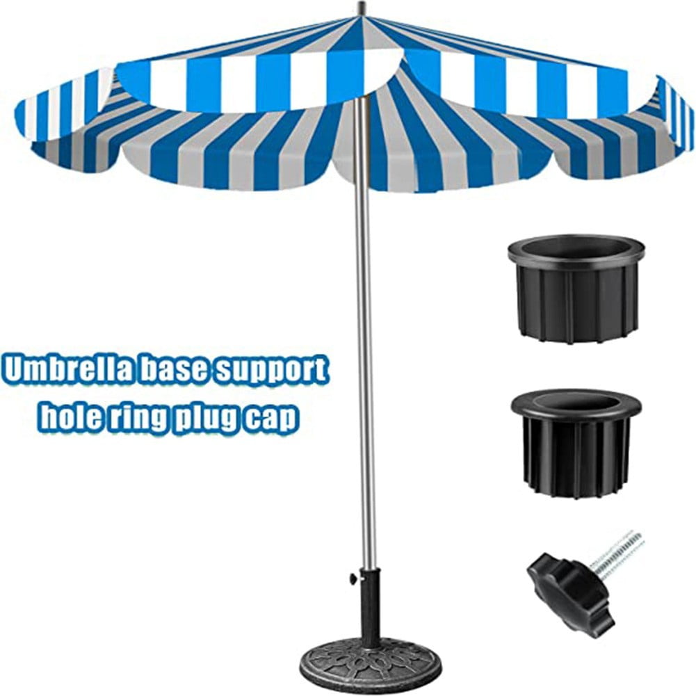 6Pc Parasol Base Stand Umbrella Holder Adaptor Tube Bolt Fixing Mount ...