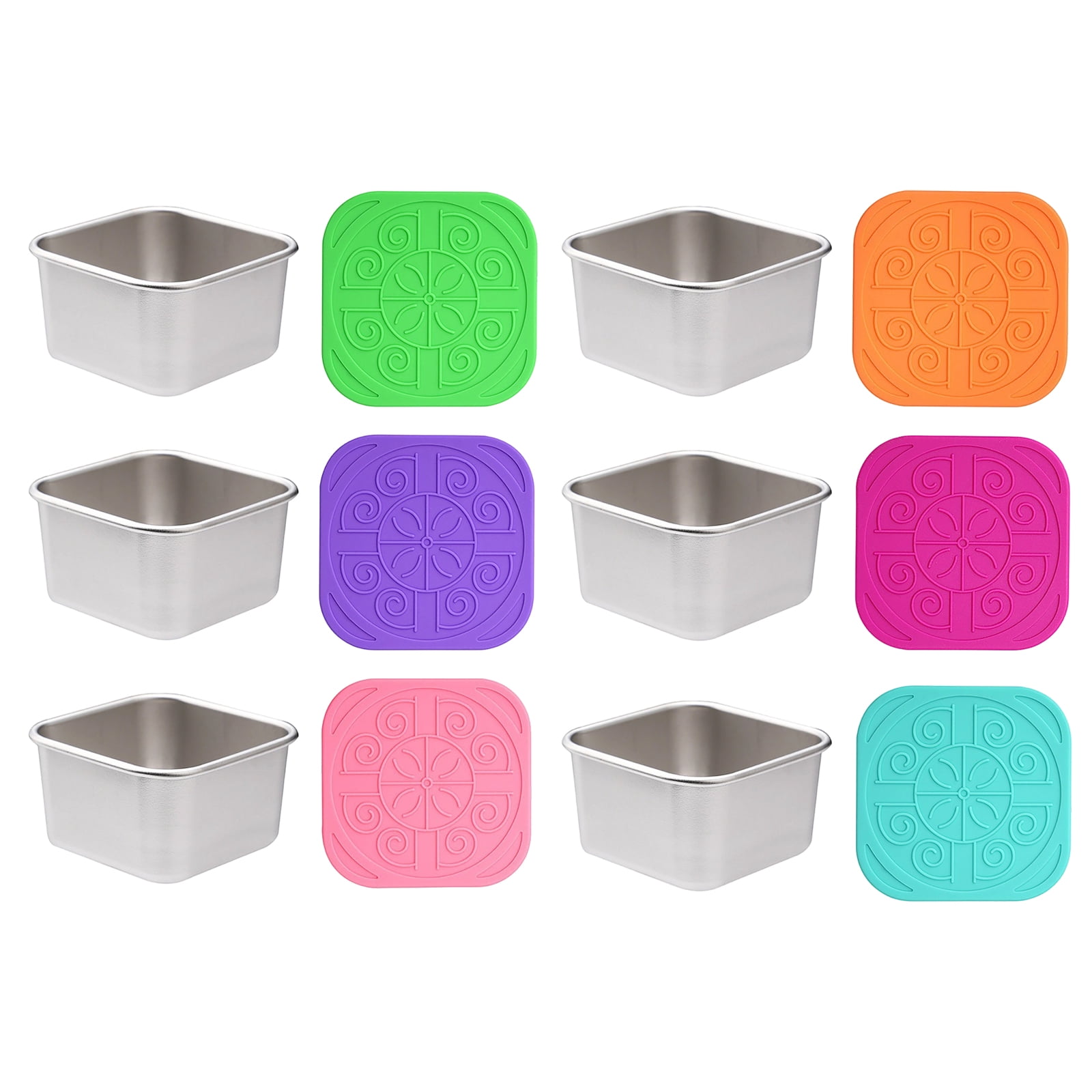 6Pc Stainless Steel Dipping Sauce Dishes, 60Ml Small Condiment Bowls ...