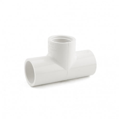 6Pc Unbranded 3/4" PVC (Sch. 40) Tee (Socket x Socket x FIPT) - Walmart.com