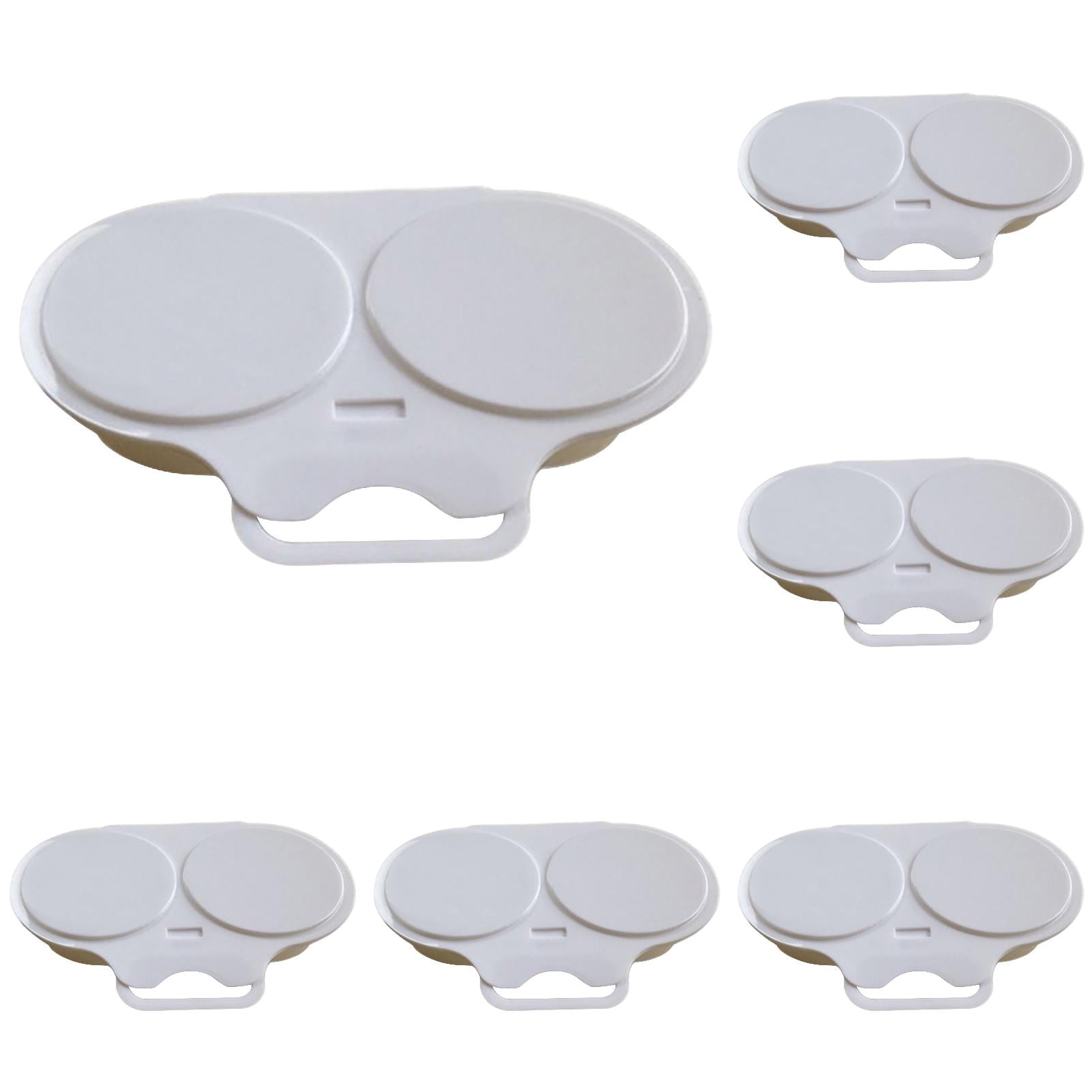6Pc White 2 Slots Microwave Oven Egg Steamer Poacher Cooker,Poach Eggs ...