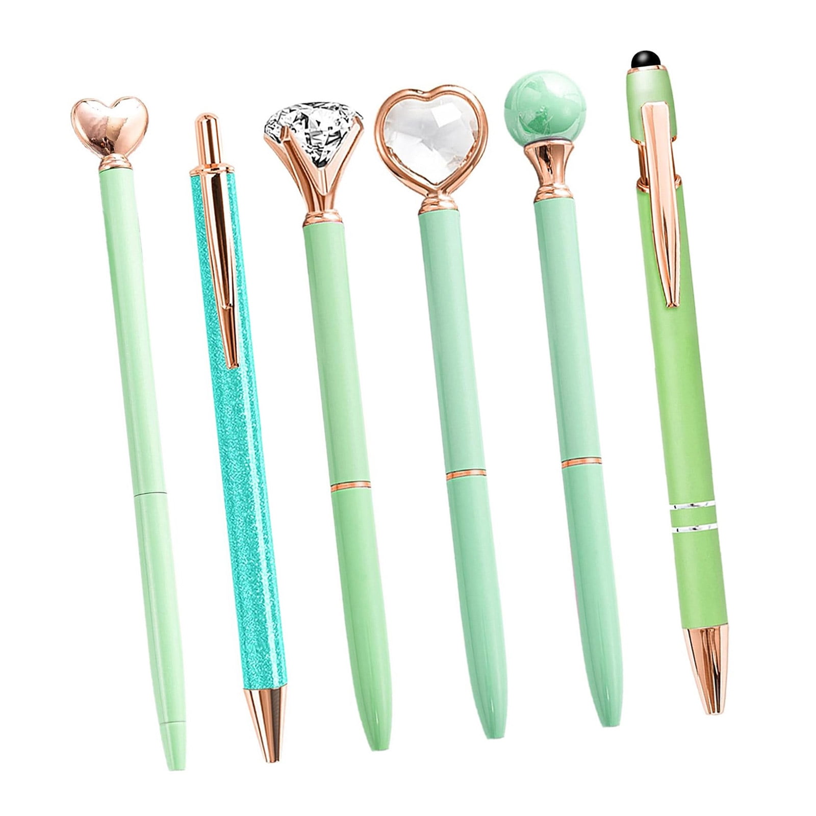6Pcs 0.5mm Smooth Writing Oil Pen Plastic Ballpoint Pens Writing Long ...