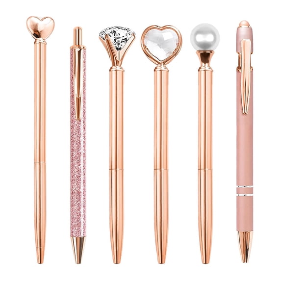 6Pcs 0.5mm Smooth Writing Oil Pen Plastic Ballpoint Pens Writing Long ...