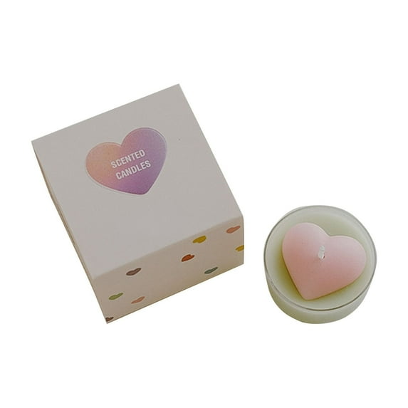 6Pcs 1.06Inch Valentine Romantic Heart Tea Candles, Valentine ...