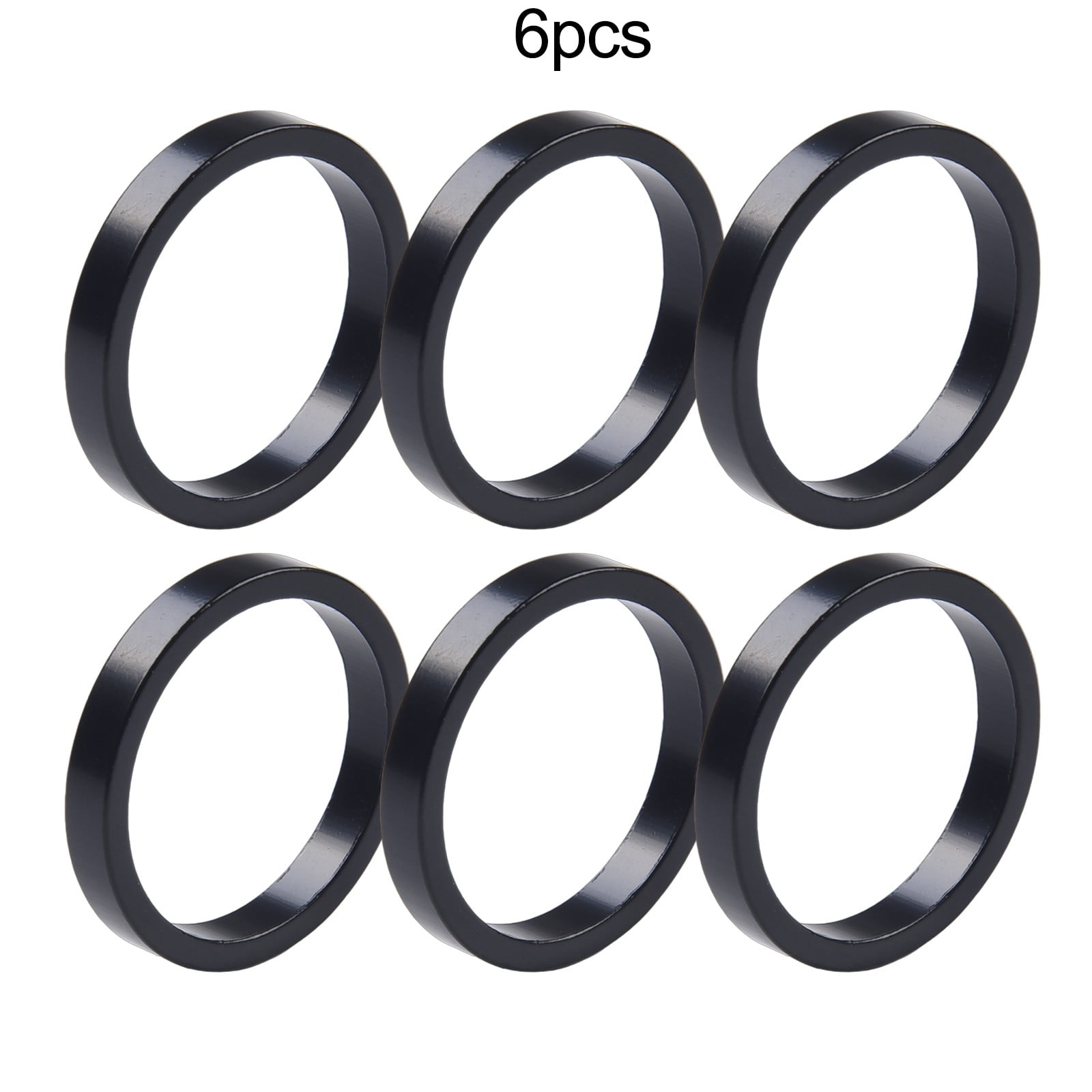 6Pcs 1 1/8" Bike Stem Spacers Bike Headset Washer Bicycle Front fork ...