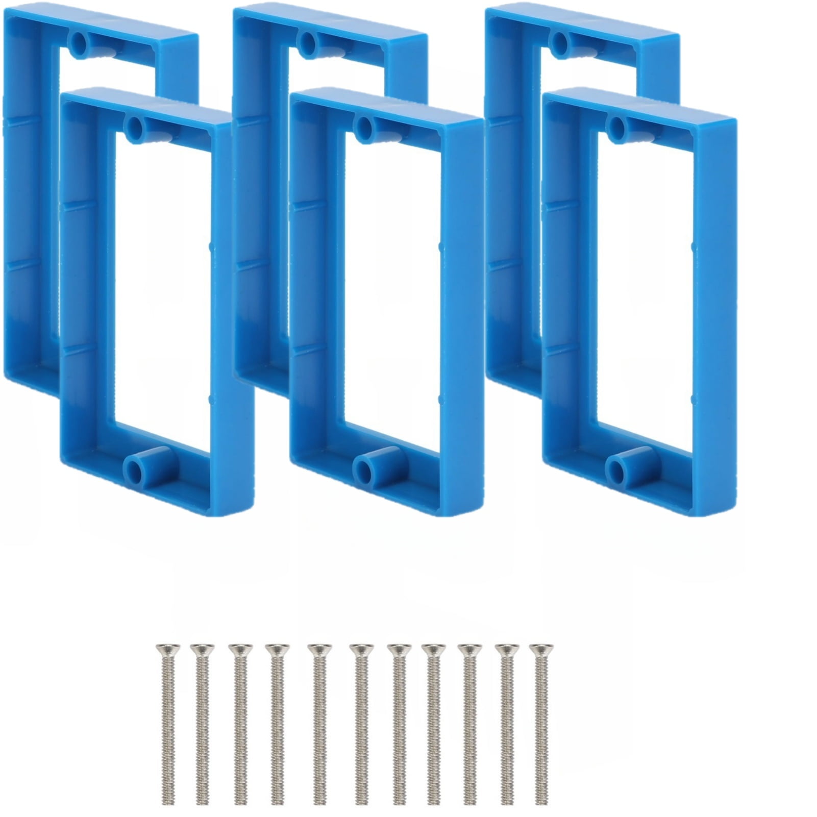 6Pcs 1/2"" Single Gang Receptacle Outlet Box Extenders, 3.66inch Electric Outlet Extender Box ...