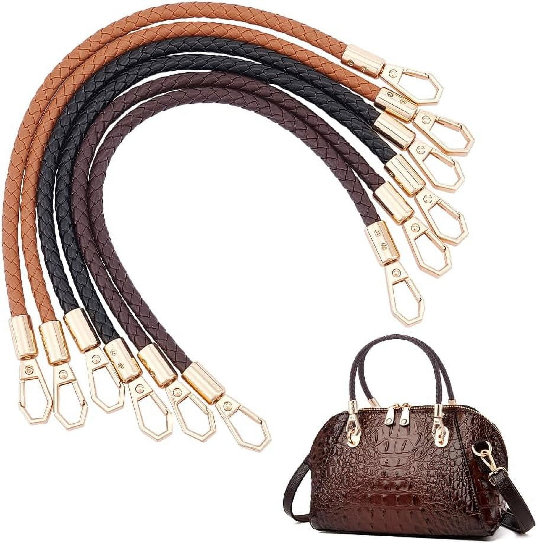 6Pcs 11.7" PU Purse Straps Handles 3 Colors Leather Handbag Handles ...