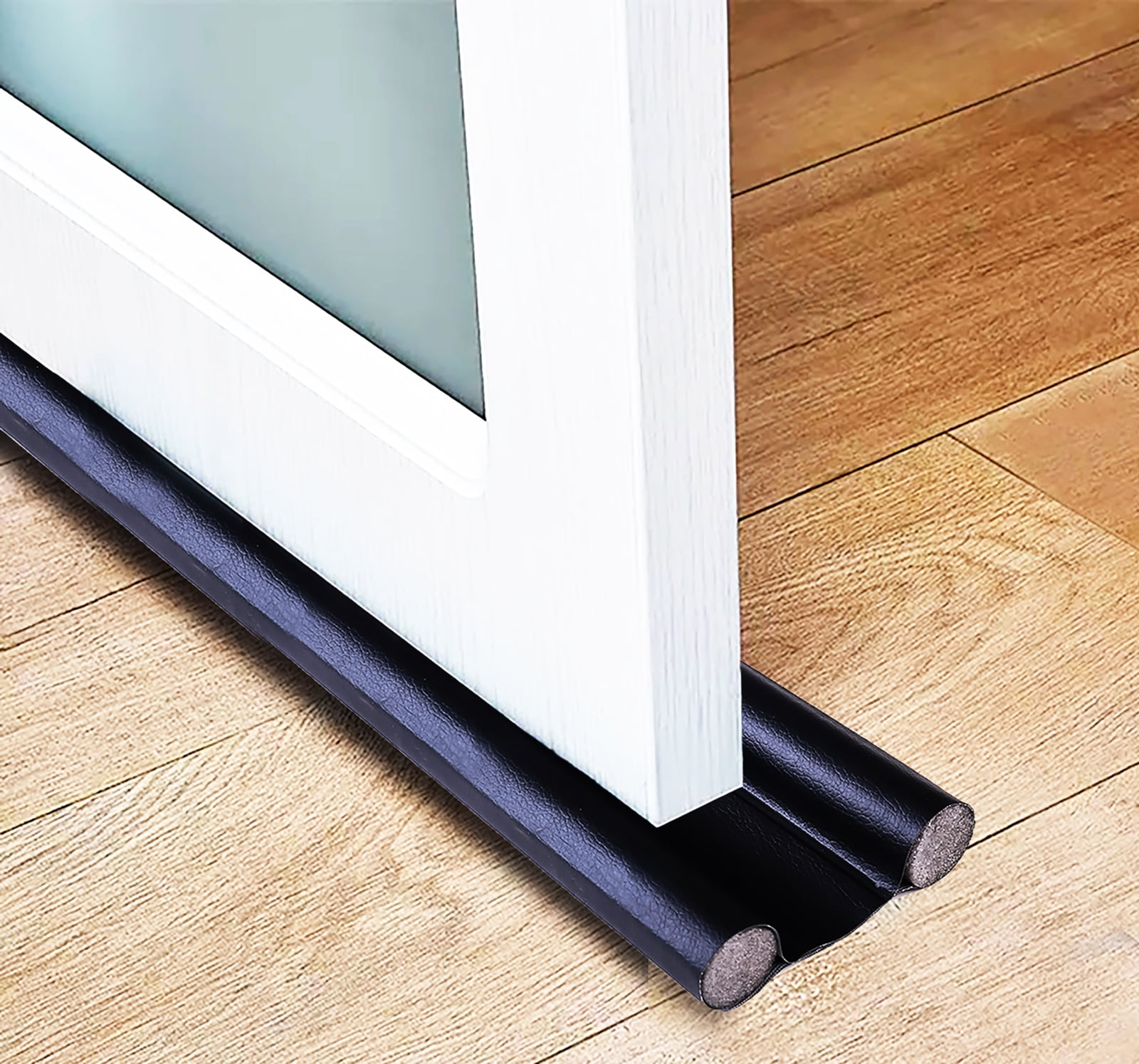 6Pcs 12.8 Inch Black Double Door Draft Stopper Soundproof Windproof ...