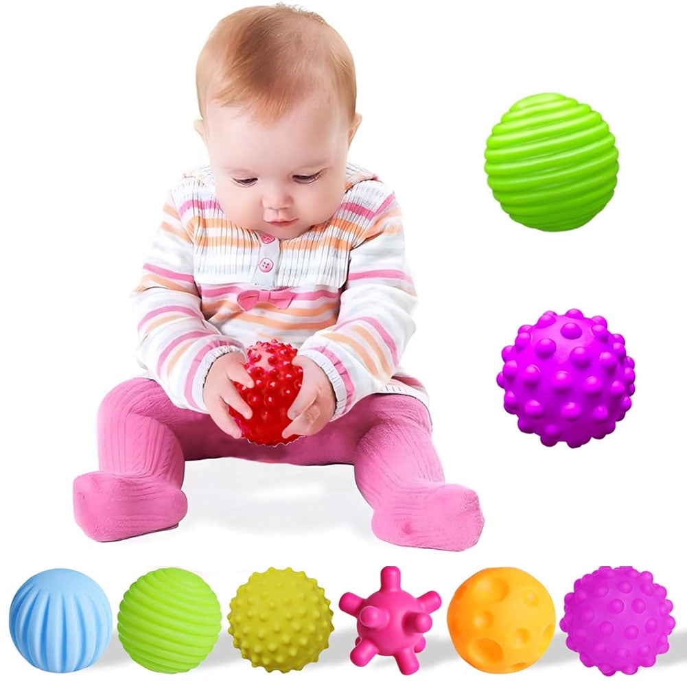 6Pcs/12Pcs Sensory Balls Toy for Baby and Kids, Massage Soft & Textured ...