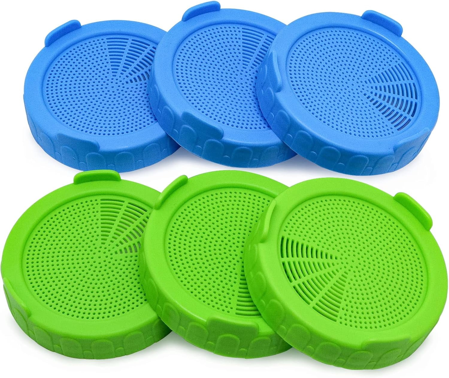 6Pcs/12Pcs Sprouting Lids for Wide Mouth Mason Jars, Plastic Canning ...