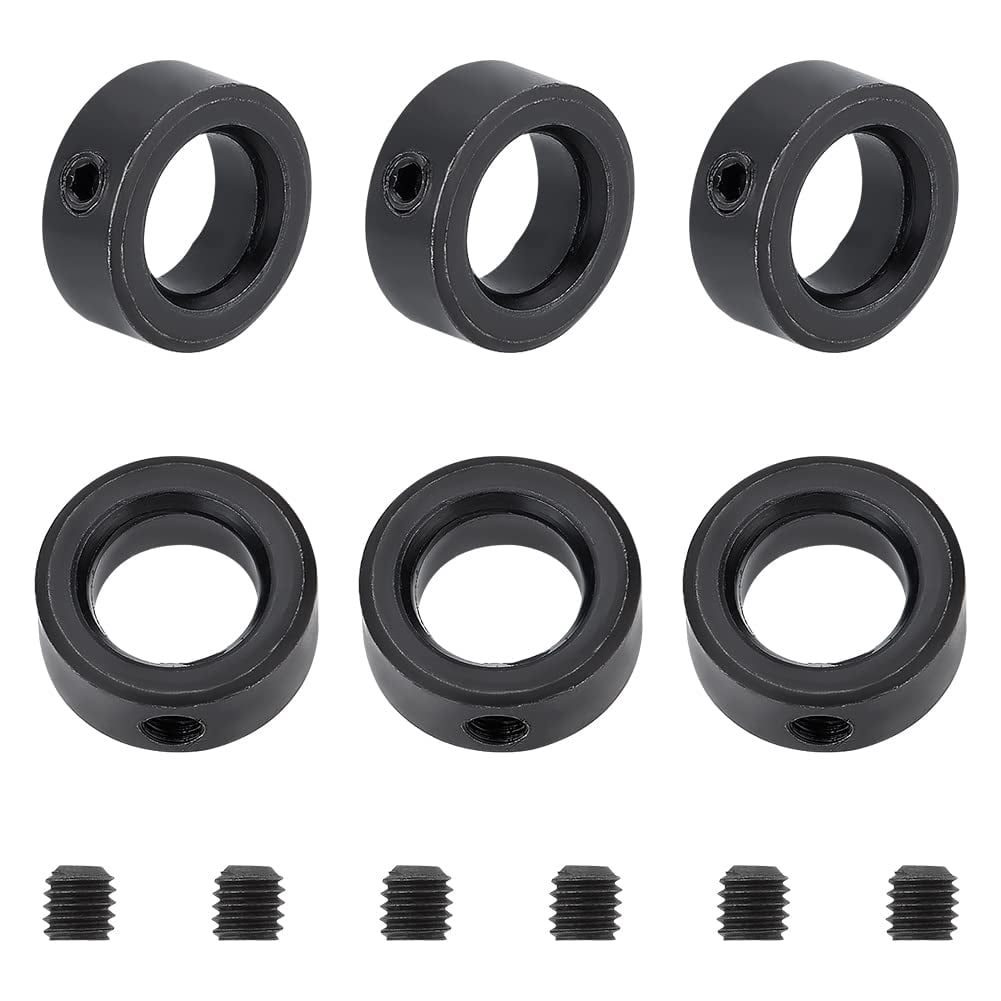 6Pcs 12mm Inner Diameter Electrophoresis Black Carbon Steel Shaft ...