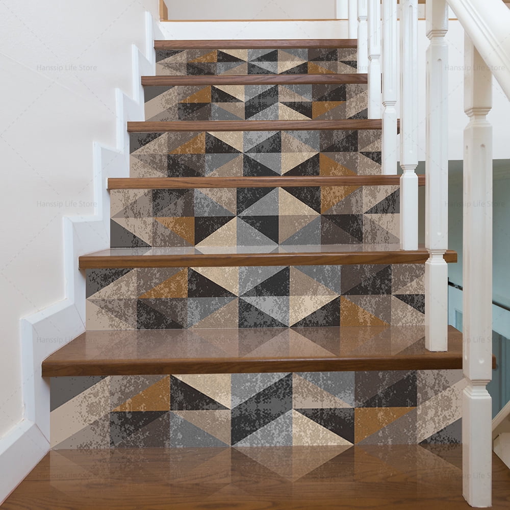 6Pcs/13Pcs Stair Stickers Self Adhesive Staircase Sticker for Stairway ...
