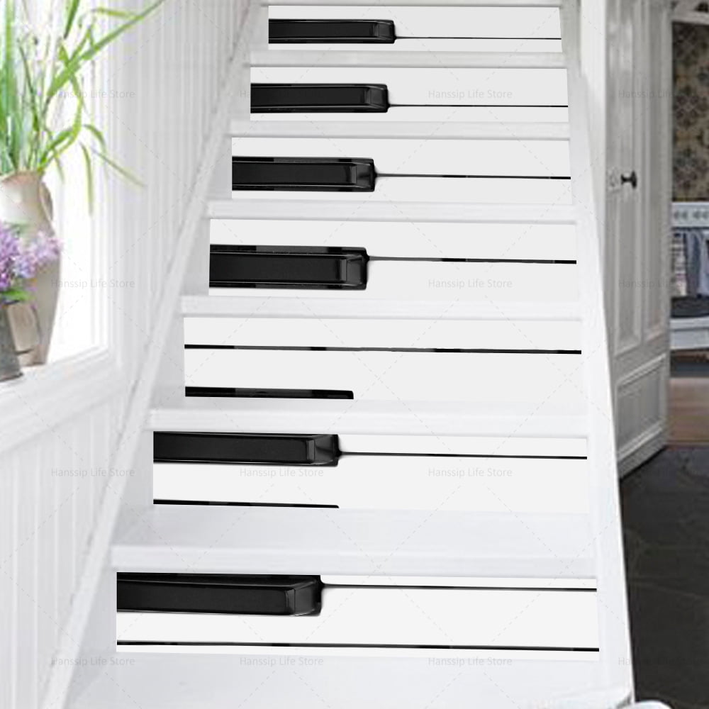 6Pcs/13Pcs Stair Stickers Self Adhesive Staircase Sticker for Stairway ...