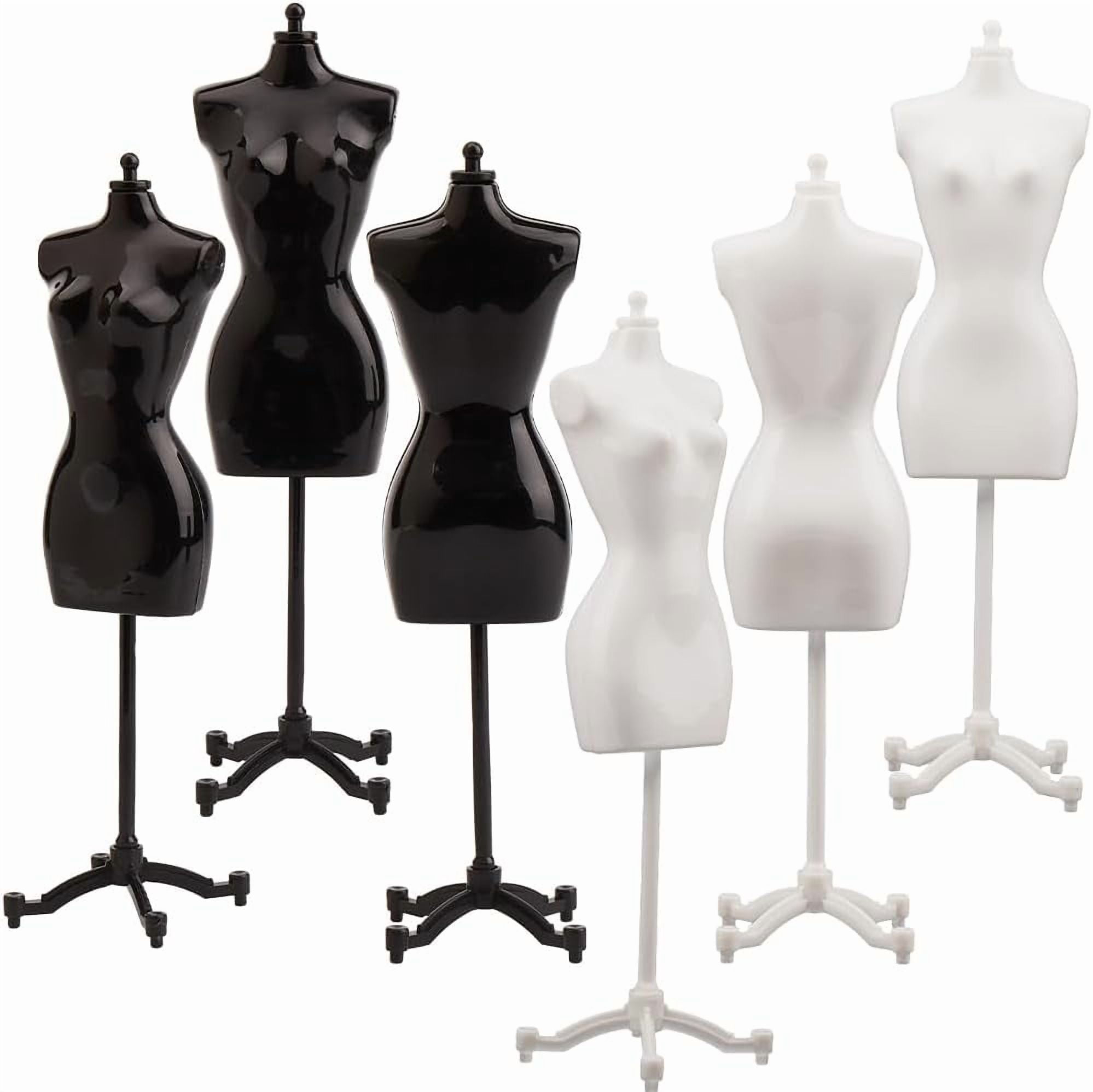 6Pcs 2 Colors Dress Form Cloth Gown Plastic Display Support Holder ...