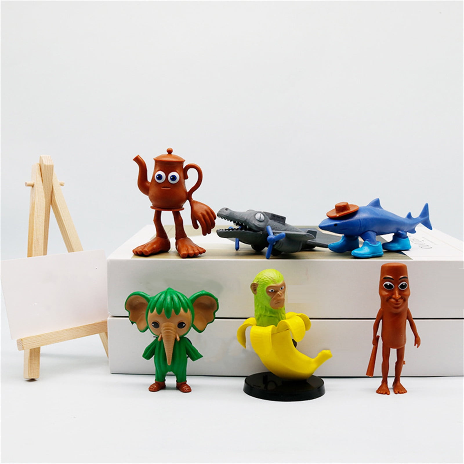 6Pcs 2025 Italian Brainrot AI Italian Animals Collection Doll Toys,3.3 ...