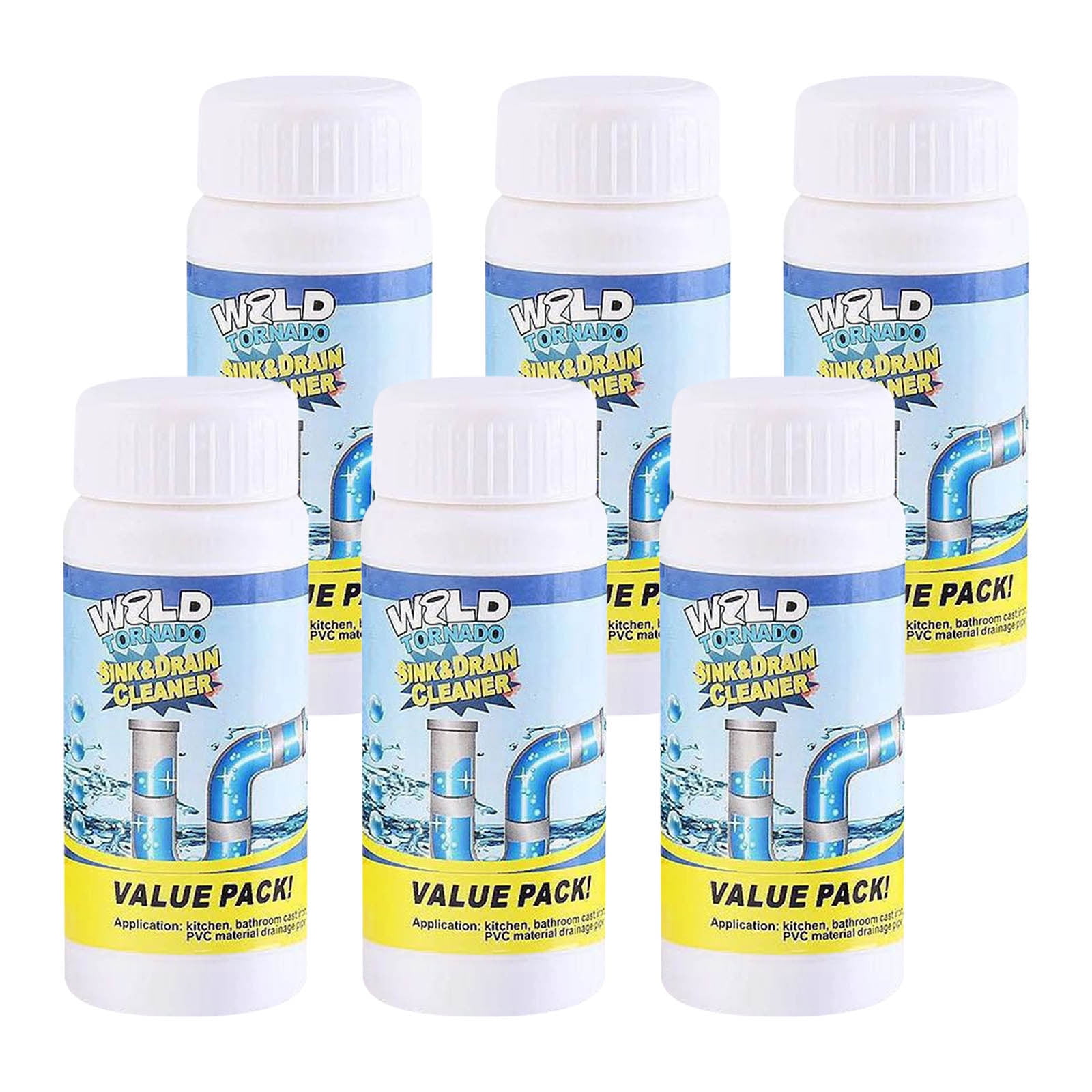 6Pcs 3.88oz Fast Foam Drain Cleaner Toilet Cleaner Bubble Pipe Clearing ...