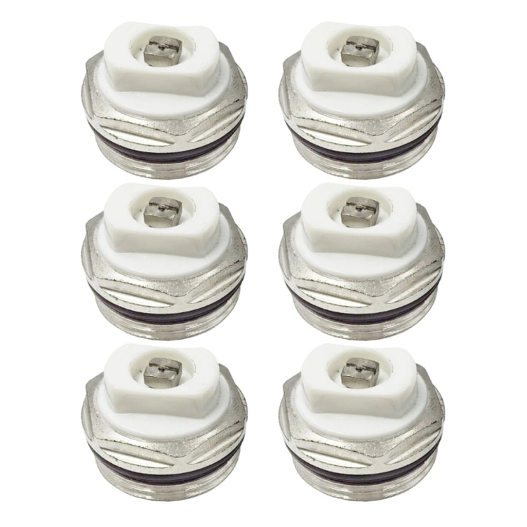 6Pcs 3/8Inch Air Vent Radiator Bleed Valves Replacement Self Sealing ...