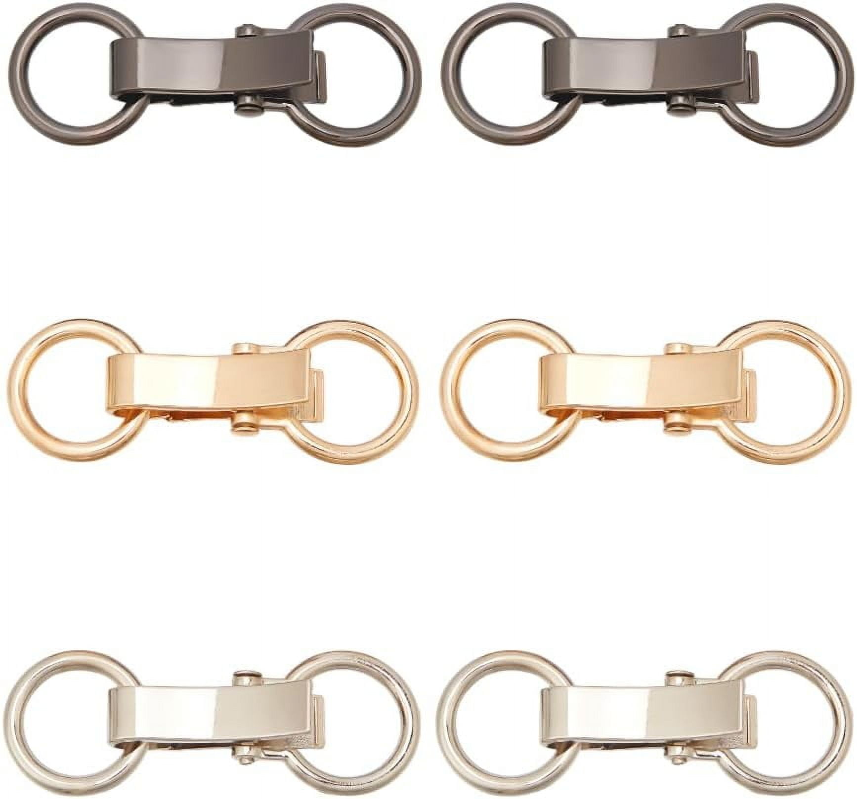 6Pcs 3 Colors Metal 8-Shape Clasp Fasteners Sew-On Toggles Closure Tab ...