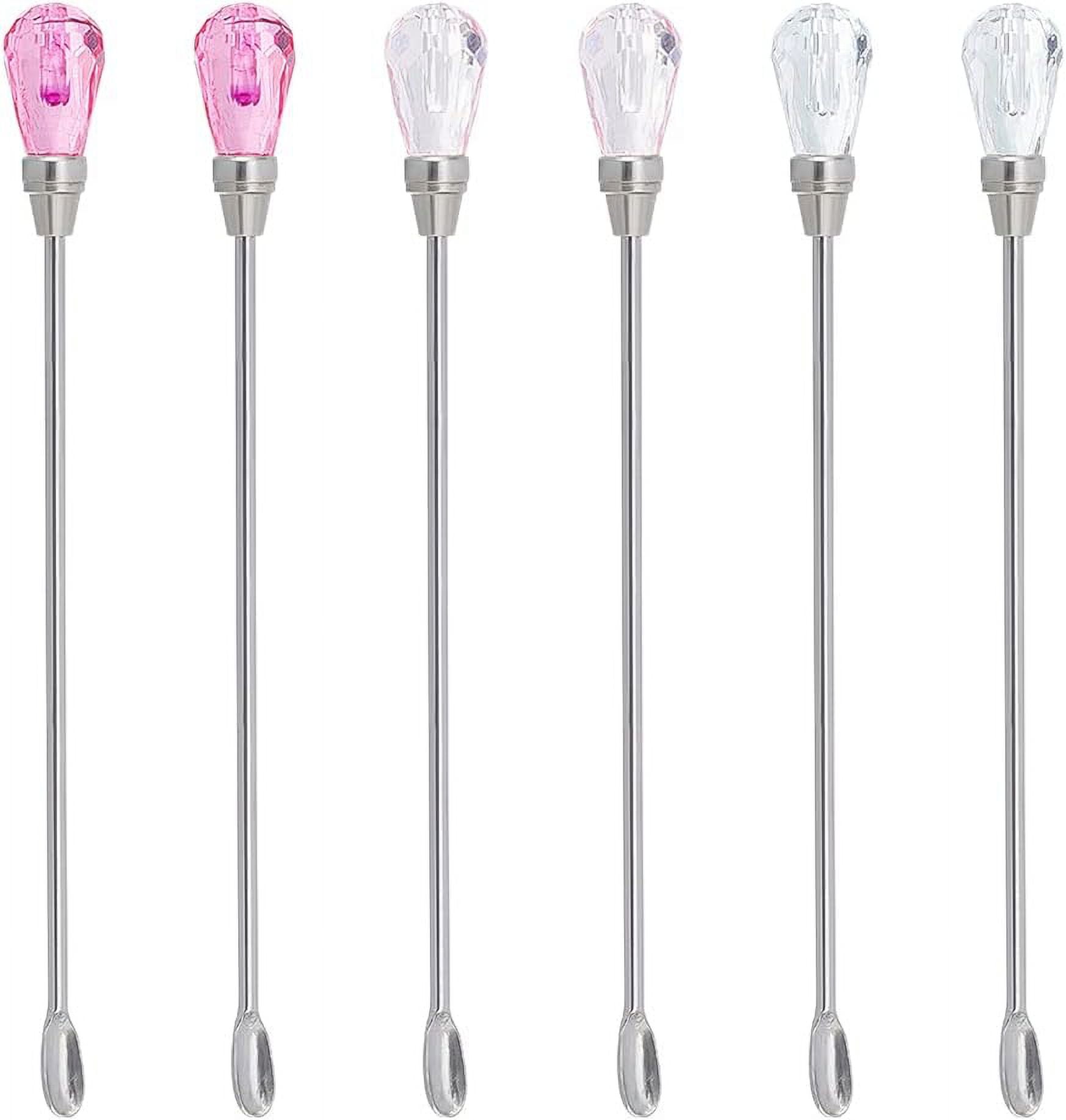 6Pcs 3 Colors Sealing Wax Mixing Sticks 103mm Stainless Steel Sealing ...
