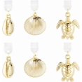6Pcs 3 Style Plastic Mobile Dustproof Plugs with Alloy Pendants Golden ...