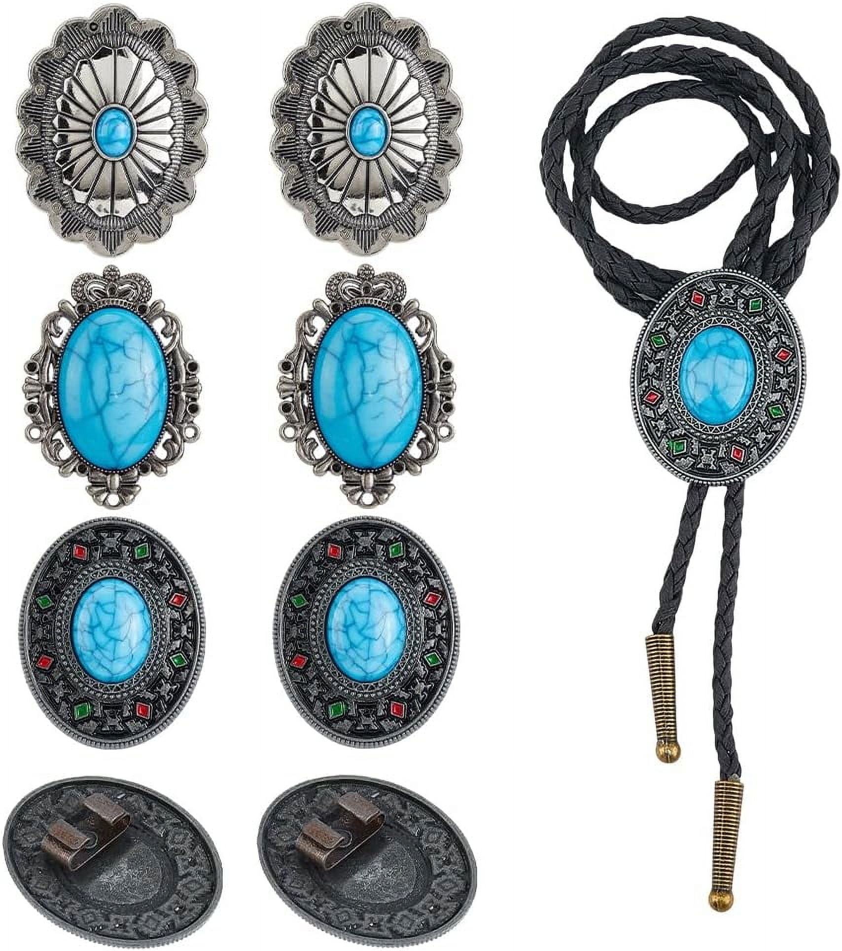 6Pcs 3 Styles Bolo Tie Slider Clasp Leather Necktie Ties Slide ...