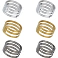 6Pcs 3 Styles Brass Rings Assistant Tool for Buckling Open and Close ...